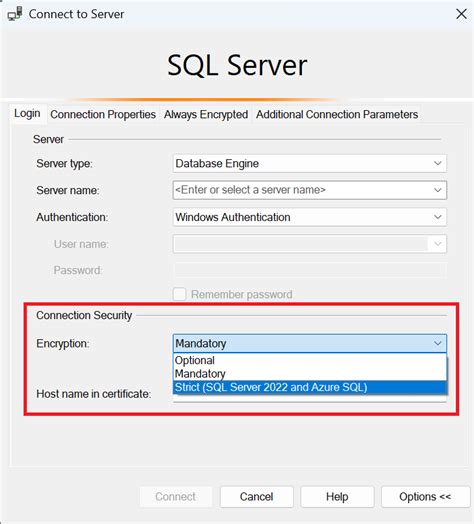 Connect To Sql Server With Strict Encryption Sql Server Microsoft Learn