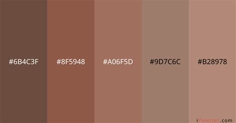 Nescafe Color Palette And Colors 6b4c3f 8f5948 A06f5d 9d7c6c B28978 Ipalettes