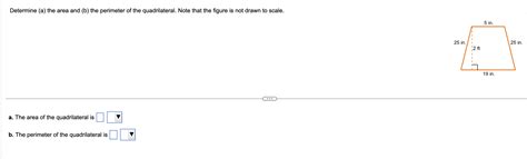 Solved Determine A The Area And B The Perimeter Of The