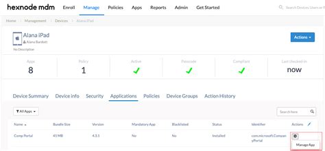 Viewing Managed Apps On The Devices Using Hexnode MDM Unified Endpoint Management Community