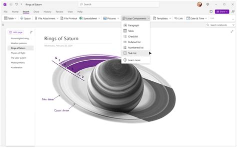a year after release you can finally integrate loop components in onenote