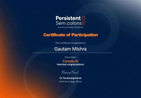 Gautam Mishra On Linkedin Semicolons2024 Persistentsystems Hackathon Genai