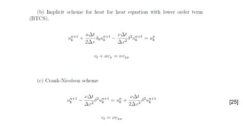 Solved B Implicit Scheme For Heat For Heat Equation With