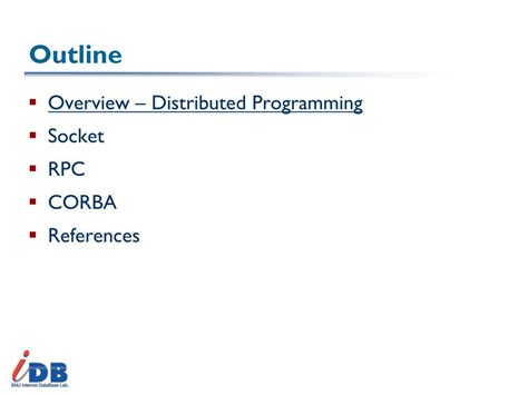 Ppt Distributed Object Oriented Programming 1 Socket Rpc Corba