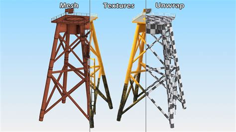 Offshore Support Structure 3d Model 49 3ds Blend C4d Fbx Max