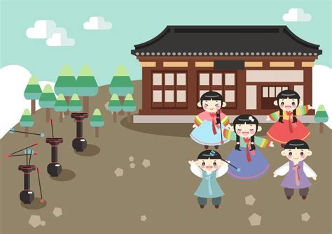 한국의멋 명절 일러스트 전통소품에 있는 공유마당님의 핀 그림 소품 전