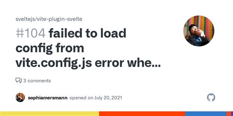 Failed To Load Config From Vite Config Js Error When Starting Dev Server Issue Sveltejs