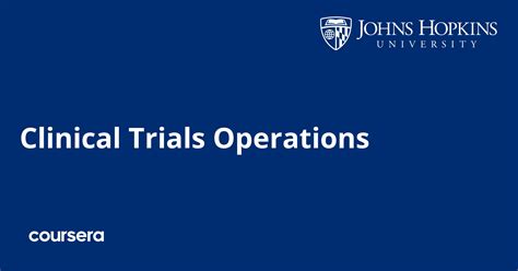 Clinical Trials Operations Coursera