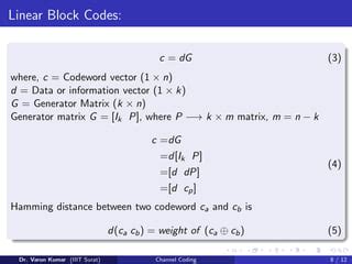 Channel Coding Digital Communication PPT