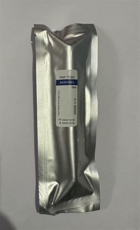 Prp Tube Acd Solution A And Separation Gel 15 Ml