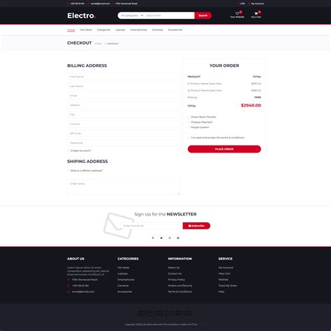 Chia sẻ source code giao diện website bán đồ điện tử bằng bootstrap