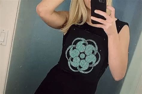 Shop Led Matrix Dress Lumen Couture