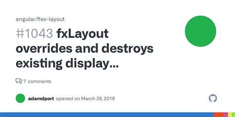 FxLayout Overrides And Destroys Existing Display Properties On Screen Width Changes Issue