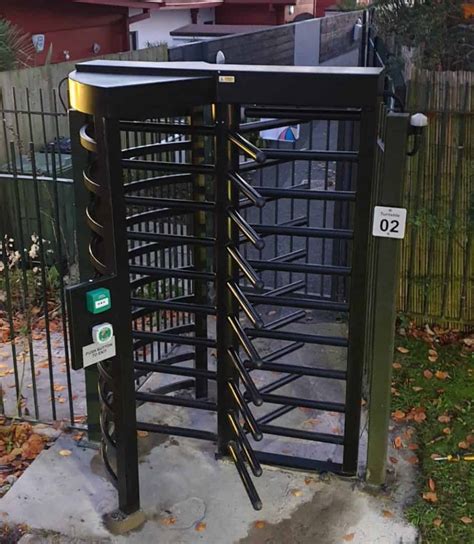 full height pedestrian turnstile installation adaptive security
