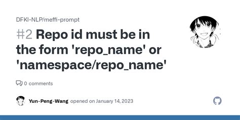 Repo Id Must Be In The Form Repo Name Or Namespace Repo Name Issue DFKI NLP Meffi