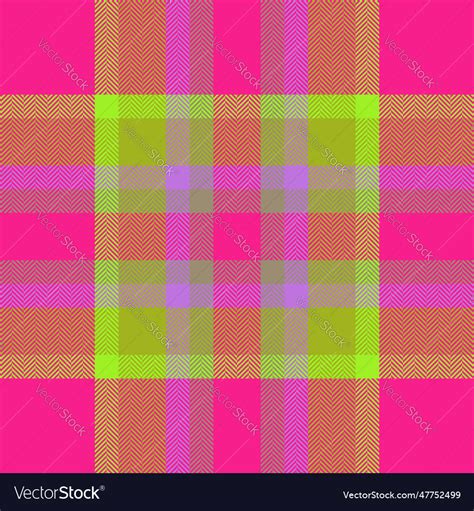 Pattern Seamless Of Fabric Texture Check Vector Image