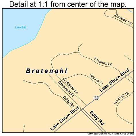 Bratenahl Ohio Street Map 3908336