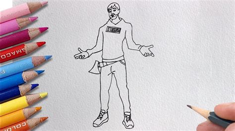 How To Draw Mr Beast From Fortnite Chapter 4 YouTube