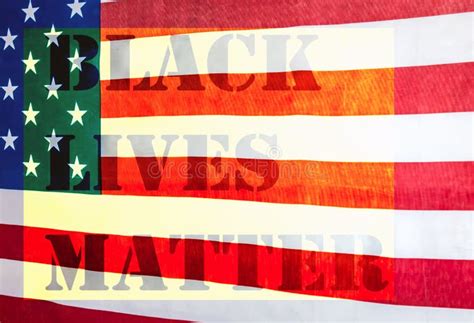 Flag Of The United States Of America Usa Black Lives Matter Protest