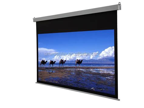 원격 제어를 가진 전기 투상 스크린 4k 관 모터 영사기 스크린 Buy 전동 전면 프로젝션 스크린grandview 스크린