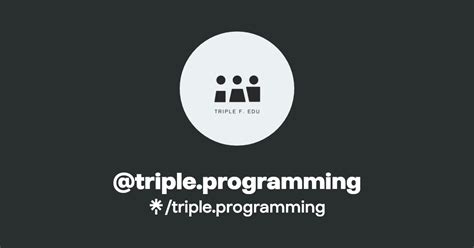 Tripleprogramming Instagram Facebook Linktree