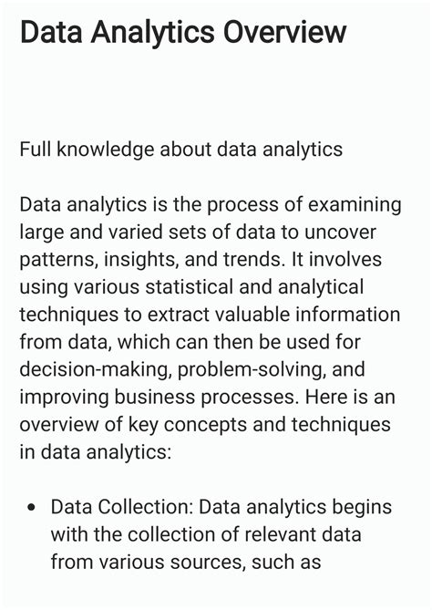 SOLUTION Data Analytics Overview Studypool