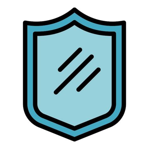 대피 방패 아이콘 흰색 배경 색상 플랫에 격리된 웹 디자인을 위한 개요 대피 방패 벡터 아이콘 프리미엄 벡터