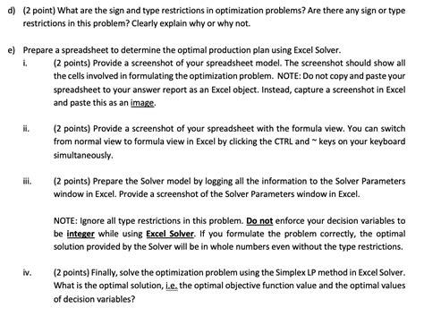Solved D 2 Points What Are The Sign And Type Restrictions In