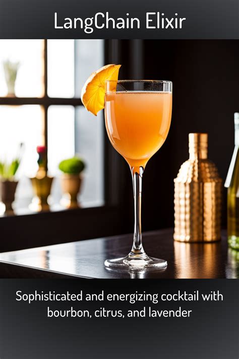 Langchain Elixir Sophisticated And Energizing Cocktail With Bourbon Citrus And Lavender