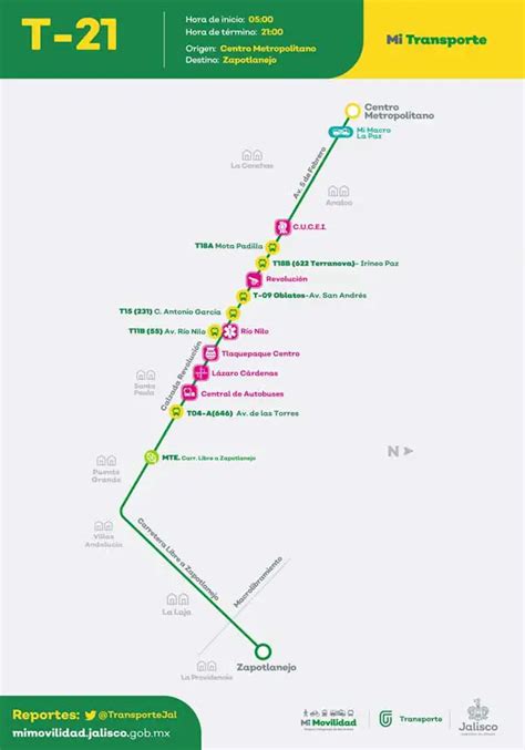 Recorrido de la Ruta T21: De GDL a Zapotlanejo en 40 minutos