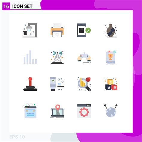 Stock Vector Icon Pack Of 16 Line Signs And Symbols For Living Shipping