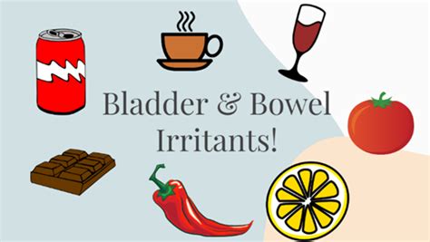 Bladder And Bowel Irritants