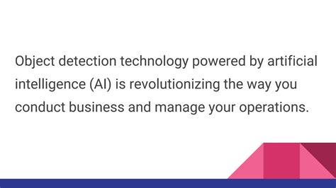 Ai Object Detection Pptx Artificial Intelligence Technology