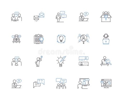Questions And Asnwers Outline Icons Collection Questions Answers Queries Replies Quizzes