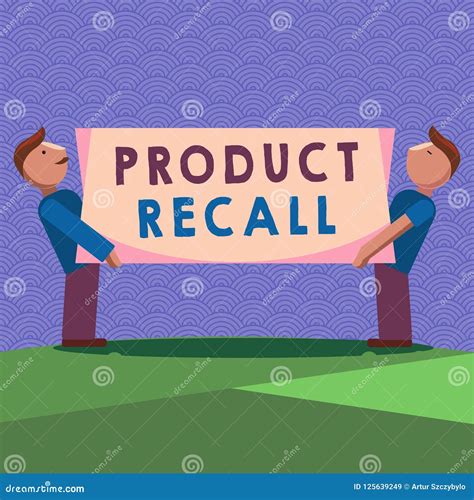 Handwriting Text Writing Product Recall Concept Meaning Request By A Company To Return The