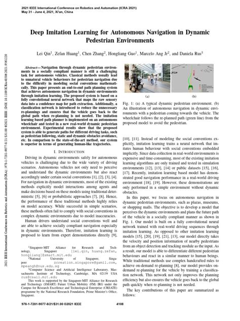 Deep Imitation Learning For Autonomous Navigation In Dynamic Pedestrian Environments Pdf