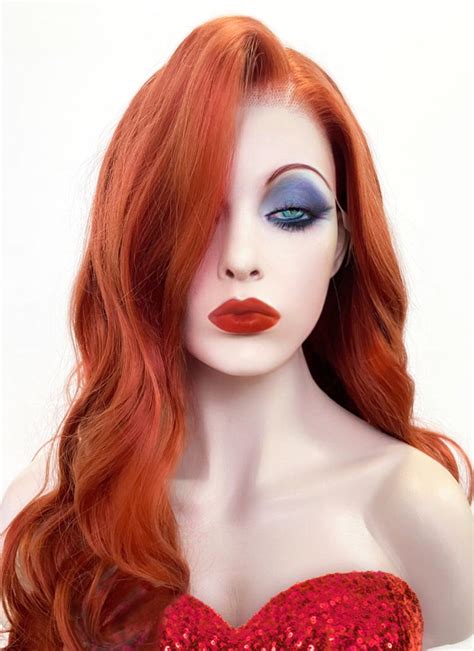 Disney Jessica Rabbit Wavy Ginger Lace Front Wig Lc735 Cosplaybuzz
