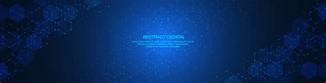 추상적 인 기술 배경 및 배너 디자인 또는 헤더를위한 육각형이있는 기하학적 패턴 육각형에 대한 스톡 벡터 아트 및 기타 이미지 육각형 Dna 데이터 Istock