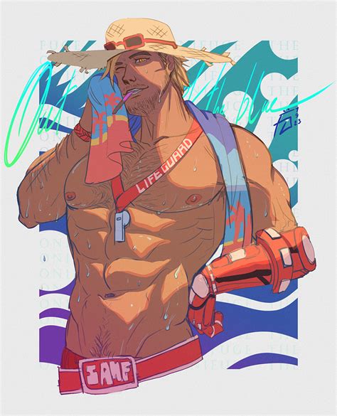 Cassidy And Lifeguard Cassidy Overwatch Drawn By Fuge Oni Danbooru