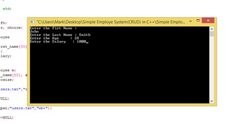 Simple Employee Systemcrud In C Free Source Code Sourcecodester