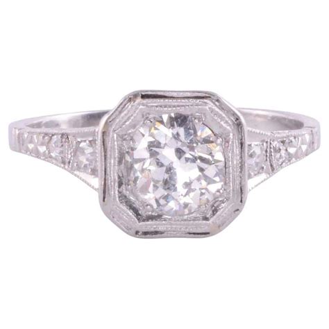 Antique Platinum Art Deco Diamond Navette Ring At 1stdibs