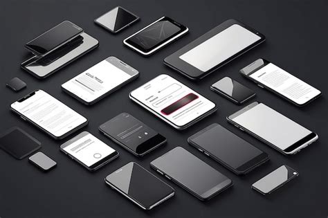 Premium Photo Realistic Smartphone Mockup Device Ui Ux Mockup For Presentation Template