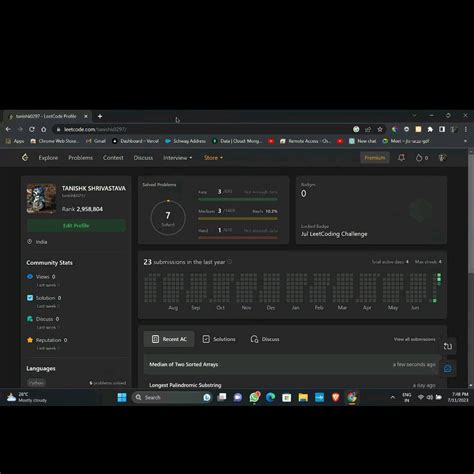 Tanishk Shrivastava On Linkedin 30daysofleetcode Problemsolving Algorithm Datastructures