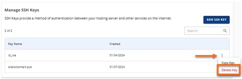 how to manage ssh keys in the customer portal