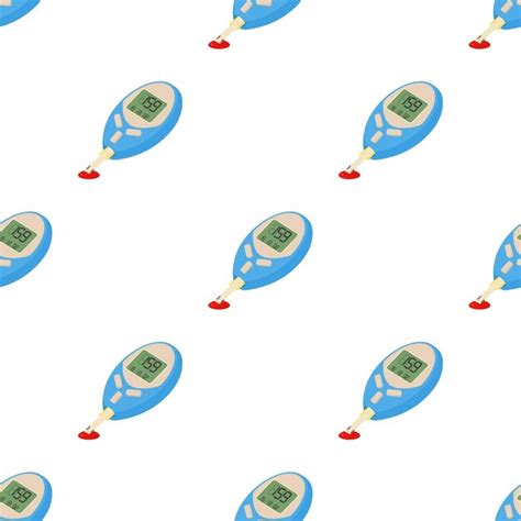 Premium Vector Blood Glucose Measuring Device Pattern Seamless