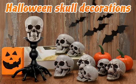 Torinalital Halloween Skulls 12 Pieces Realistic Halloween