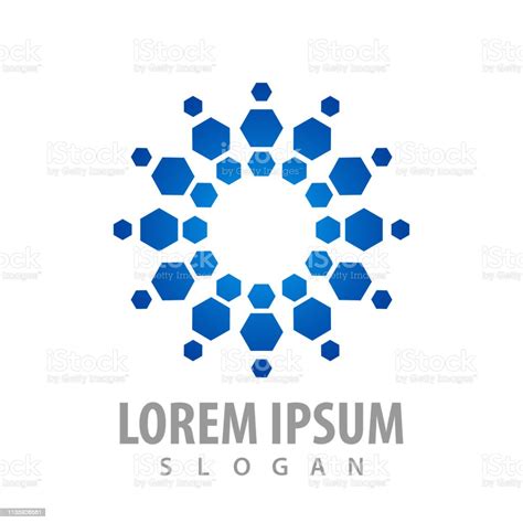 육각형 스파크 기술 개념 디자인입니다 기호 그래픽 템플릿 요소 벡터 로고에 대한 스톡 벡터 아트 및 기타 이미지 로고