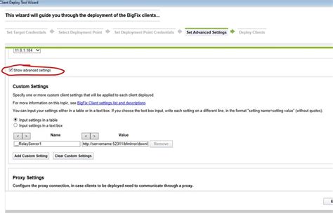 how to use clientsettings cfg file in client agent deployment tool