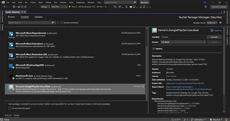 When Adding Xamarin GooglePlayServices Base Nuget Package Can T Build The MAUI Project Issue