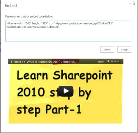 sharepoint 2013 embed videos jasper oosterveld